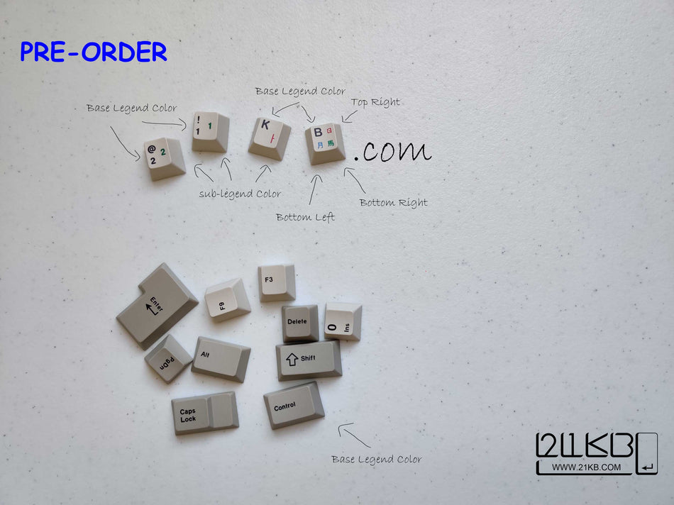 Keycap Sets - Mechanical Keyboards - 21KB