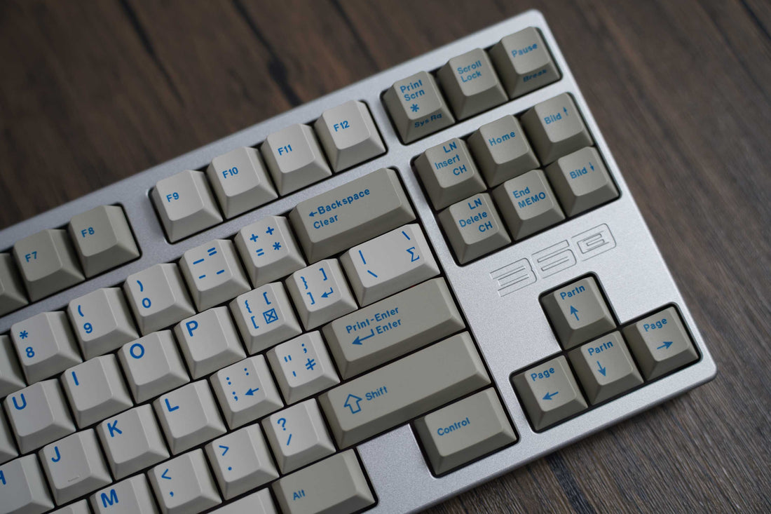 Classic, Retro, Beige Keycaps for Mechanical Keyboards - 21KB