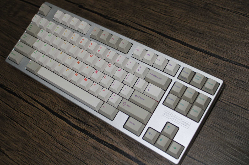 Classic, Retro, Beige Keycaps for Mechanical Keyboards - 21KB